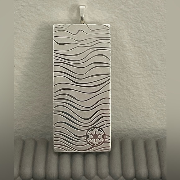 Star Wars | Jewelry | Beskar Bar Pendant Necklace 999 Silver Oz Star Wars Mandelorian Baby Yoda ...